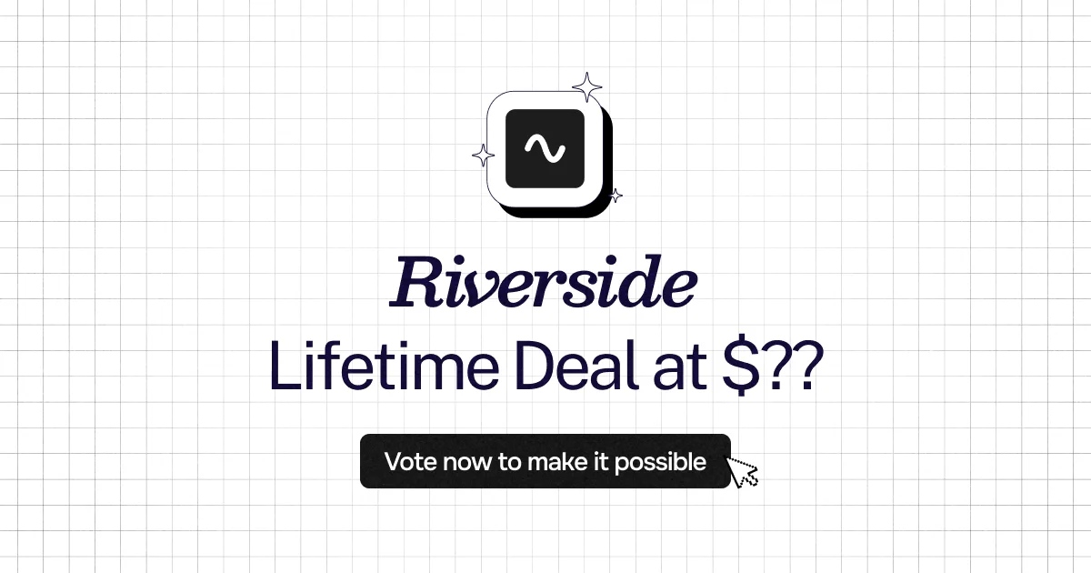 Riverside Lifetime Deal: One-Time Payment, Lifetime Access