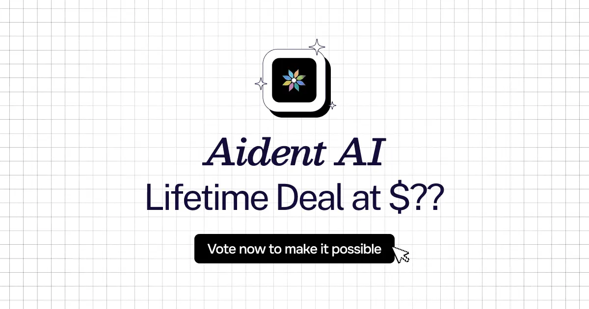Aident AI Lifetime Deal: One-Time Payment, Lifetime Access